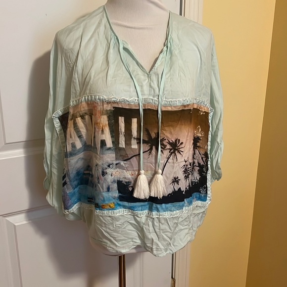 Letarte | Swim | Letarte Hawaii Tie Front Beach Cover Up | Poshmark